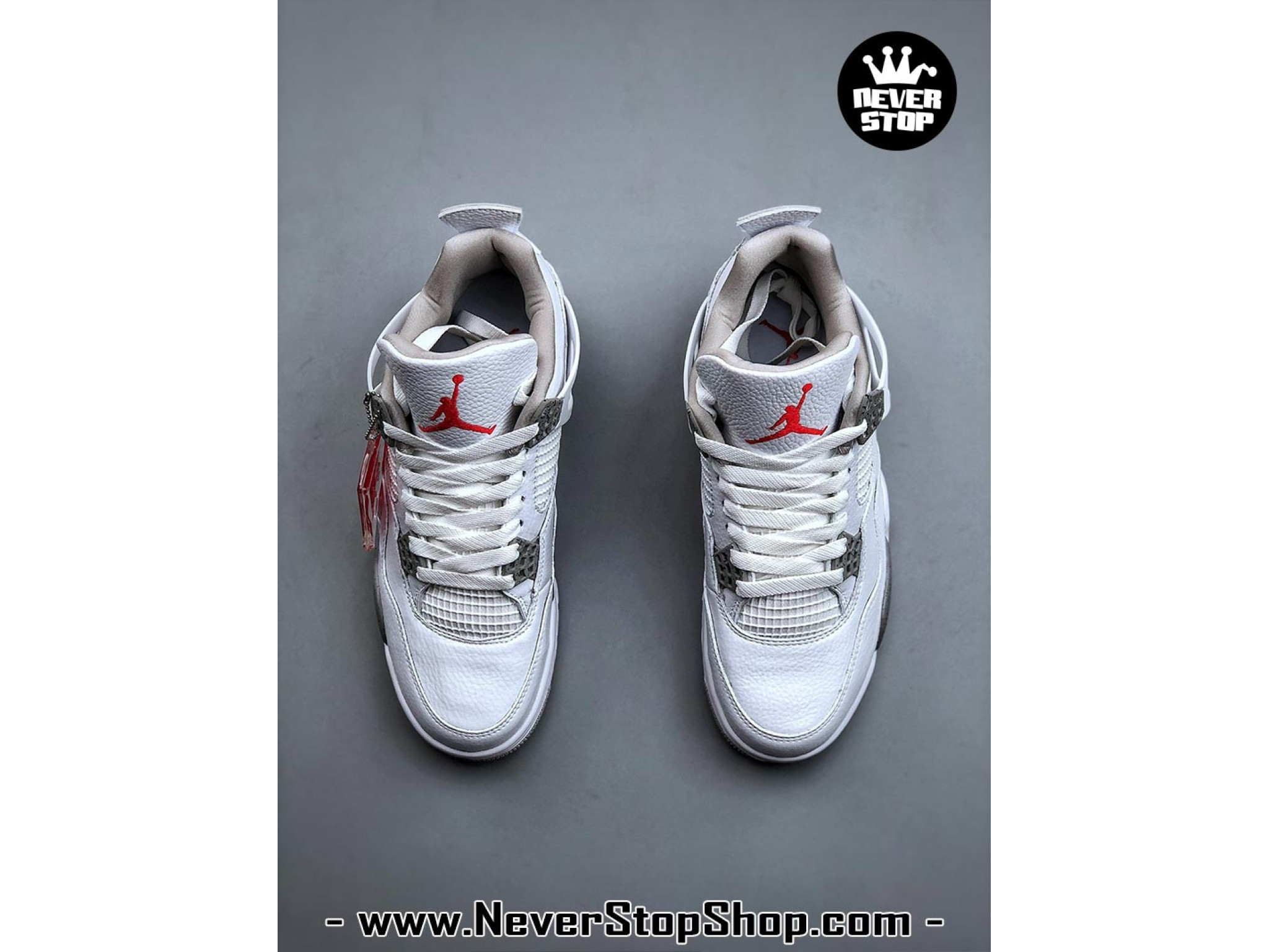 Giày thể thao NIKE AIR JORDAN 4 JD4 WHITE OREO nam nữ ...