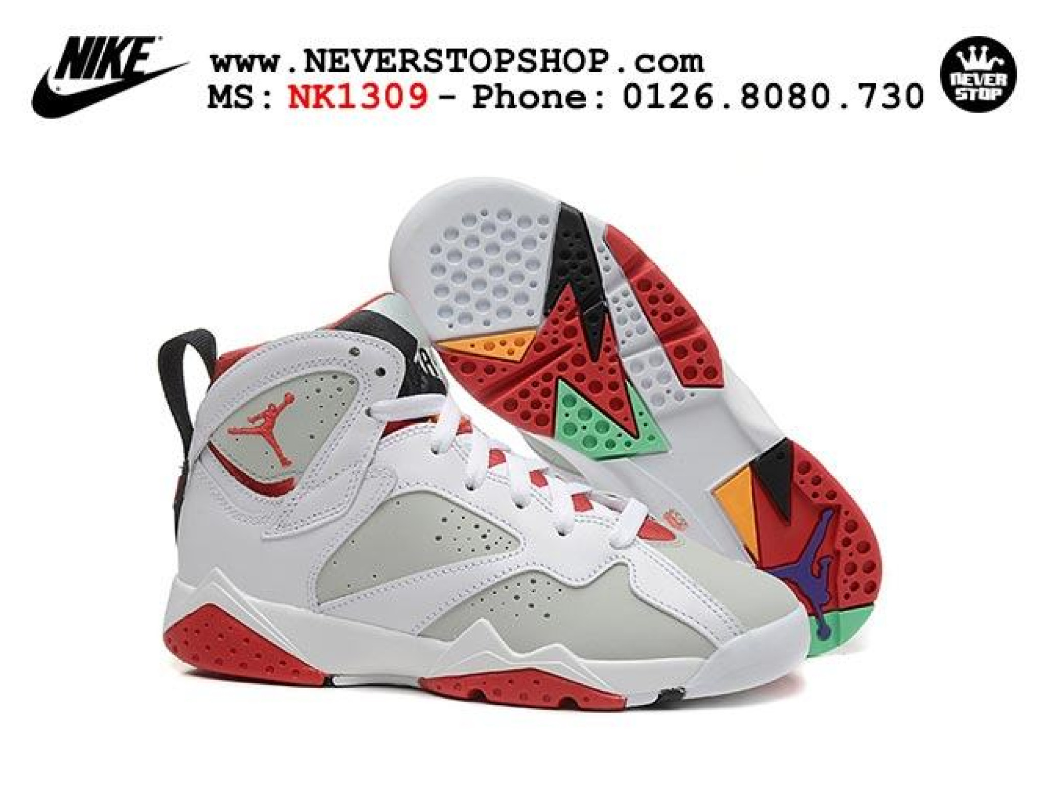 NIKE : Giày NIKE JORDAN 7 HARE BUGS BUNNY hàng đẹp,