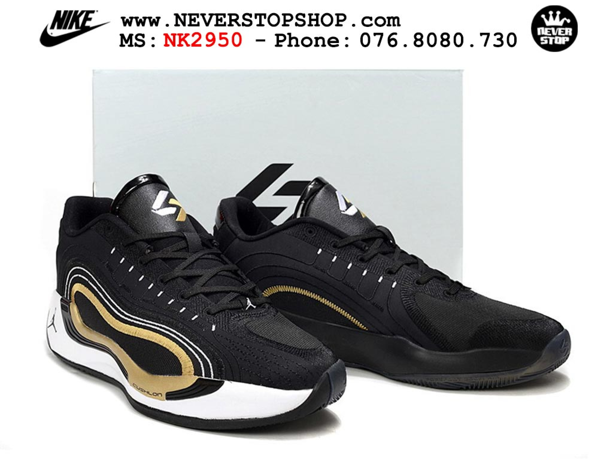 Giày bóng rổ outdoor tốt NIKE JORDAN LUKA 4 BLACK GOLD ...