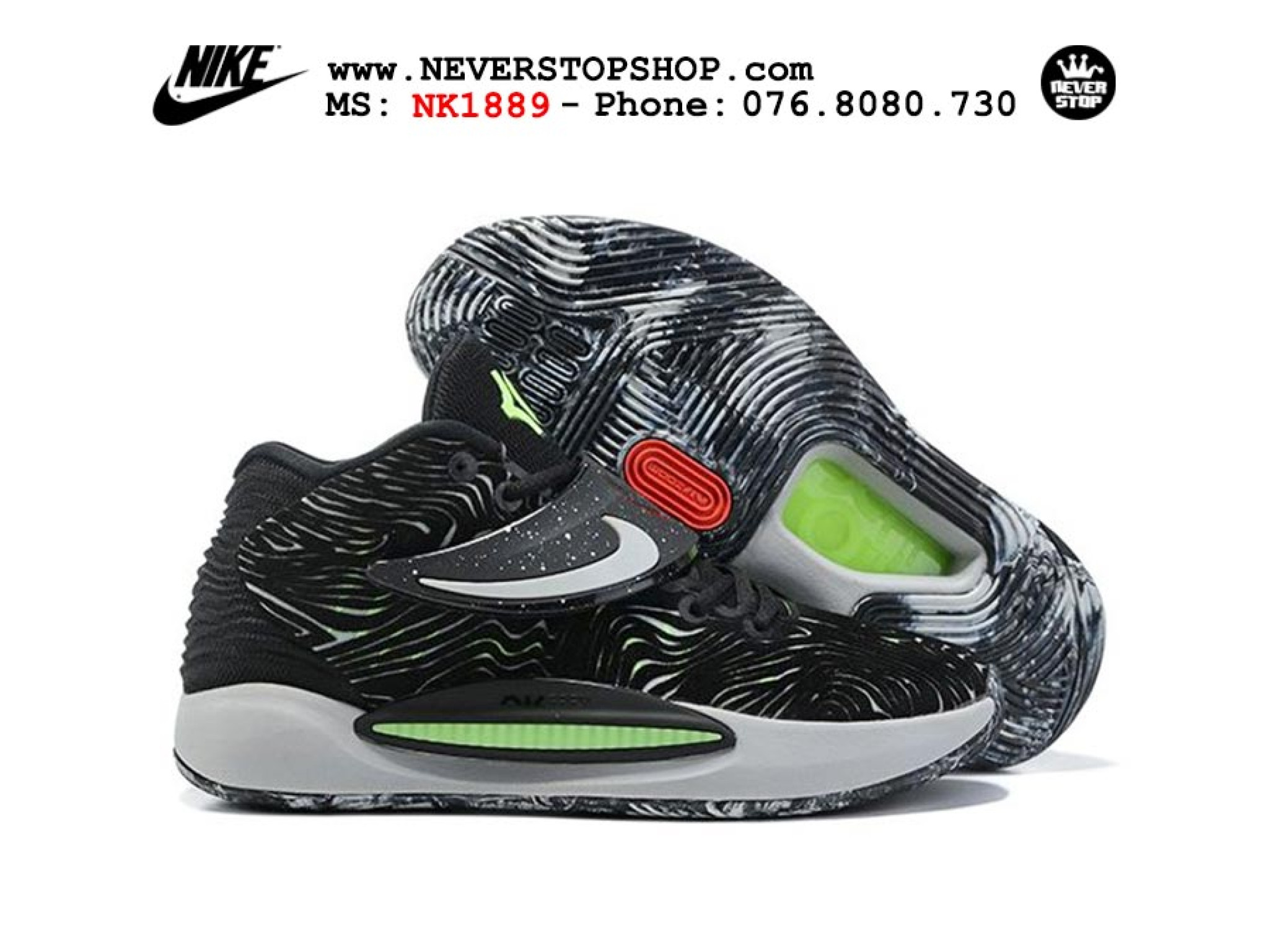 Giày (Order) : Giày bóng rổ nam NIKE KD 14 BLACK VOLT ...