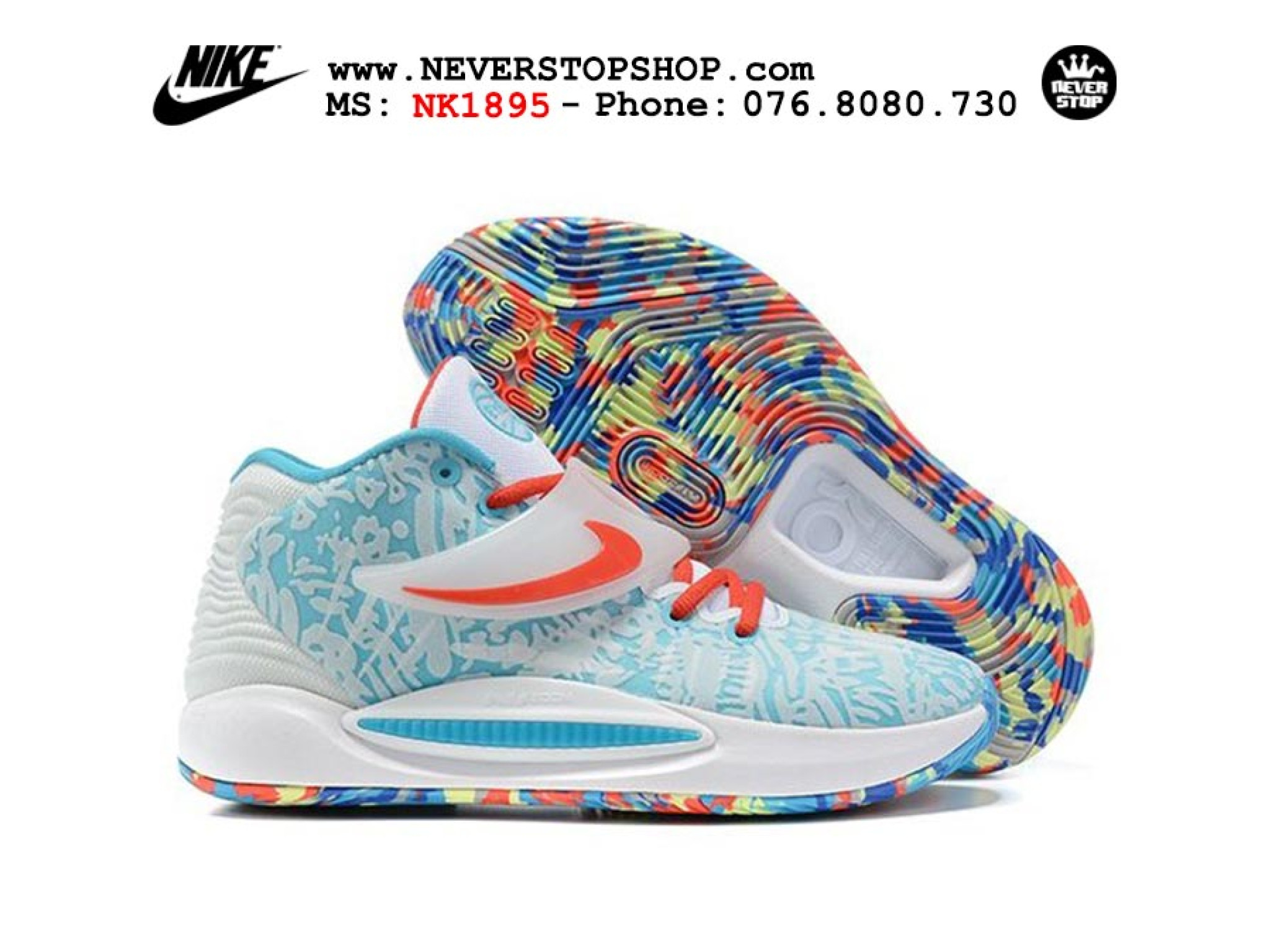 Giày bóng rổ nam NIKE KD 14 EYBL hàng mới loại chuẩn ...