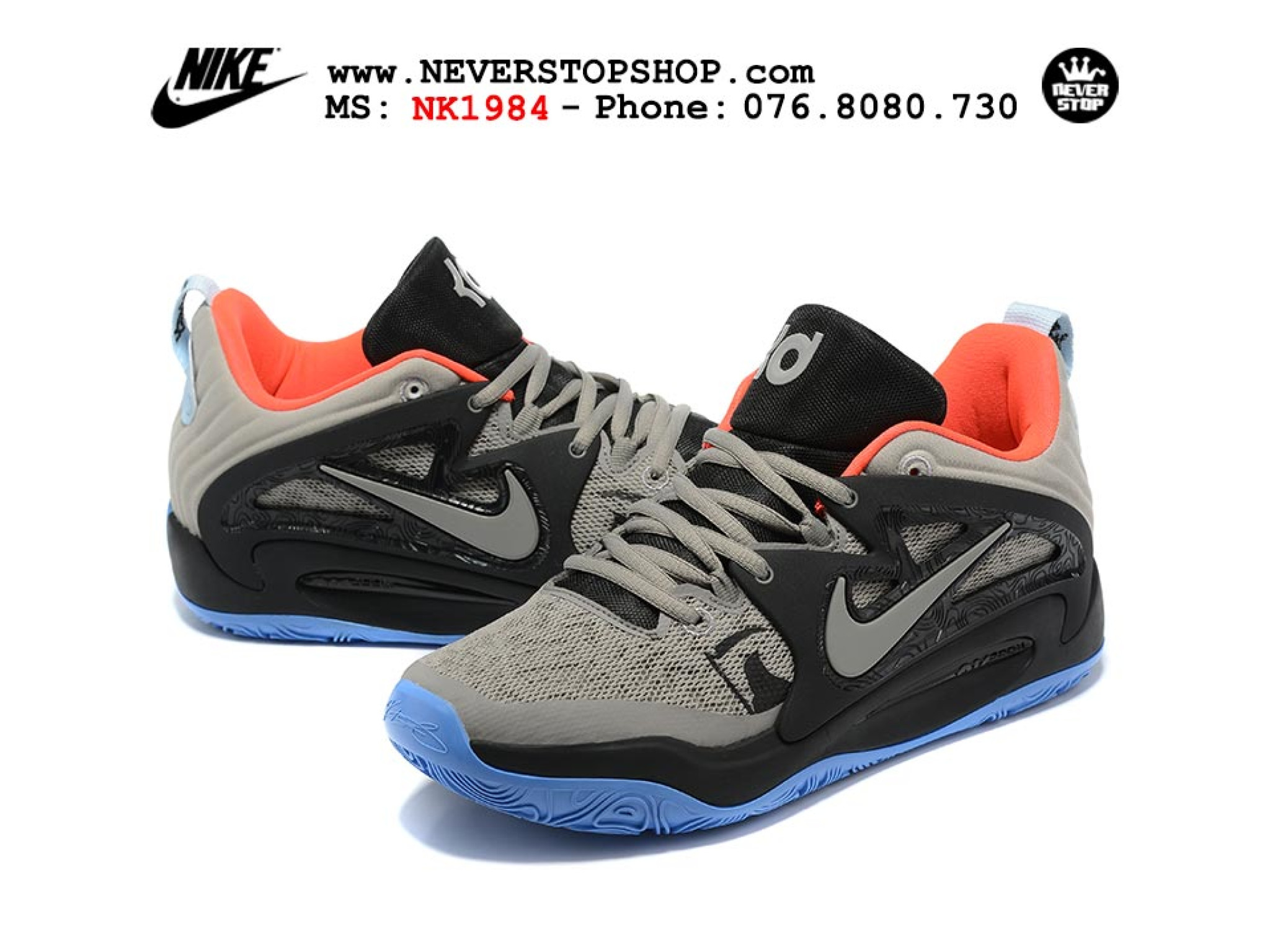 Nike KD 15 : Giày bóng rổ cổ thấp NIKE KD 15 BLACK ...