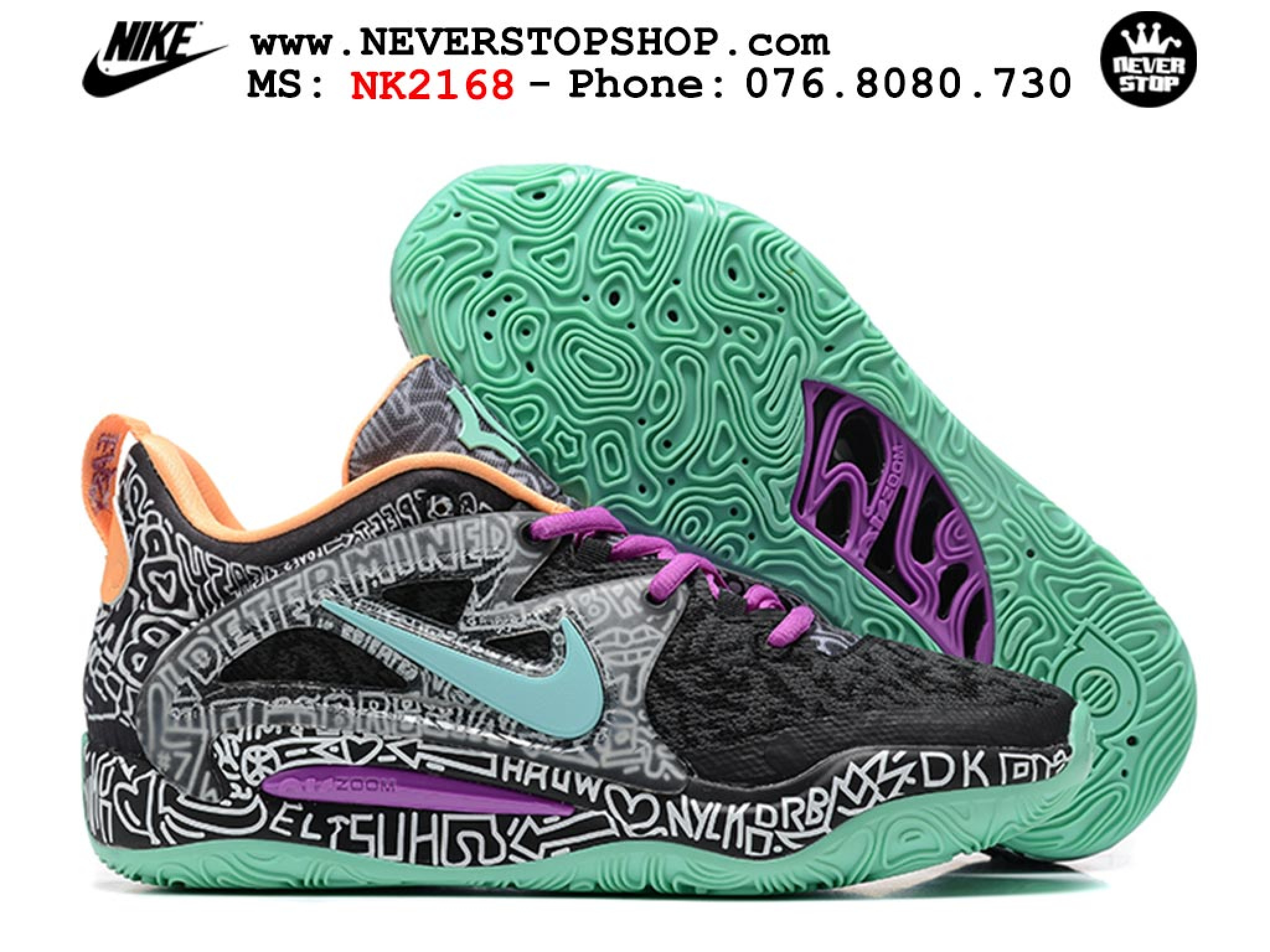 Giày bóng rổ cổ thấp NIKE KD 15 BROOKLYN GRAFFITI ...