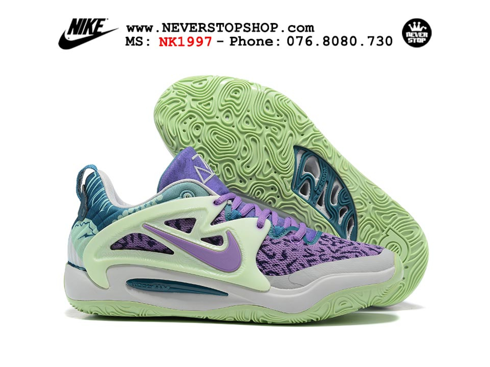 Giày bóng rổ cổ thấp NIKE KD 15 NIGHTMARES hàng ...