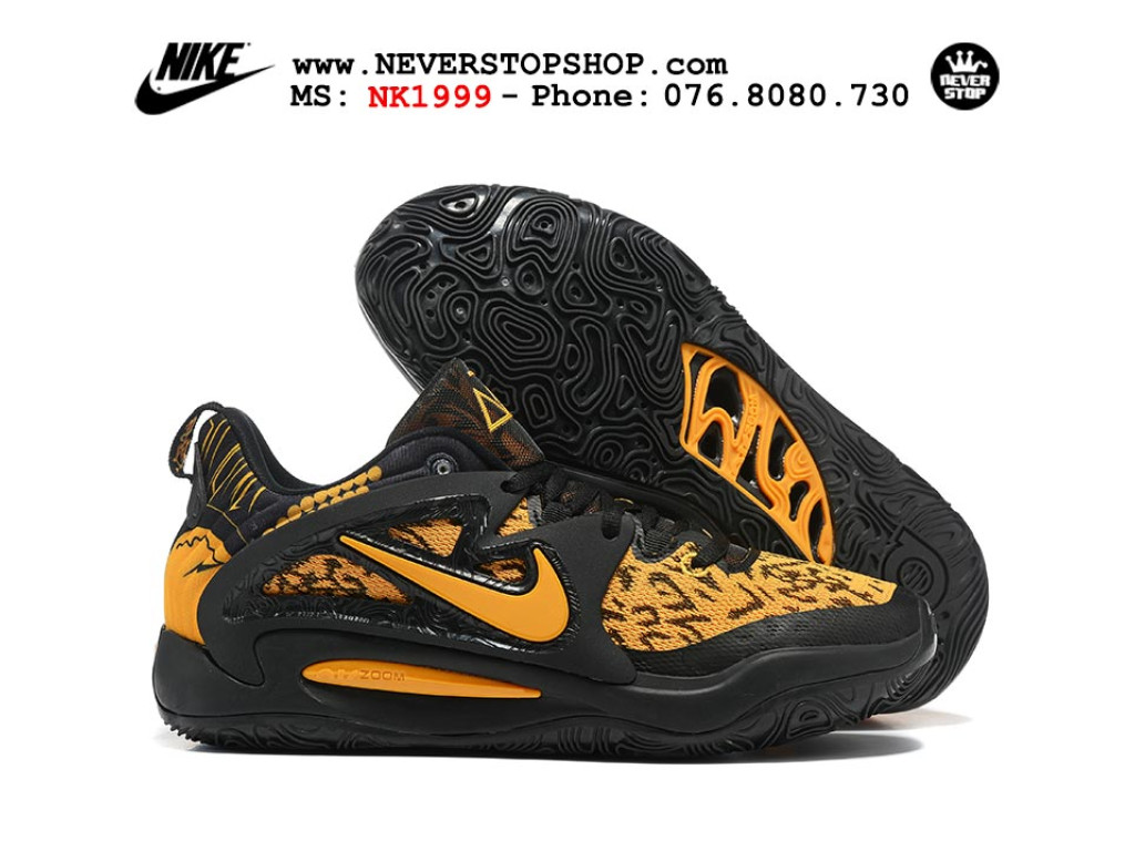 NIKE : Giày bóng rổ cổ thấp NIKE KD 15 YELLOW BLACK ...