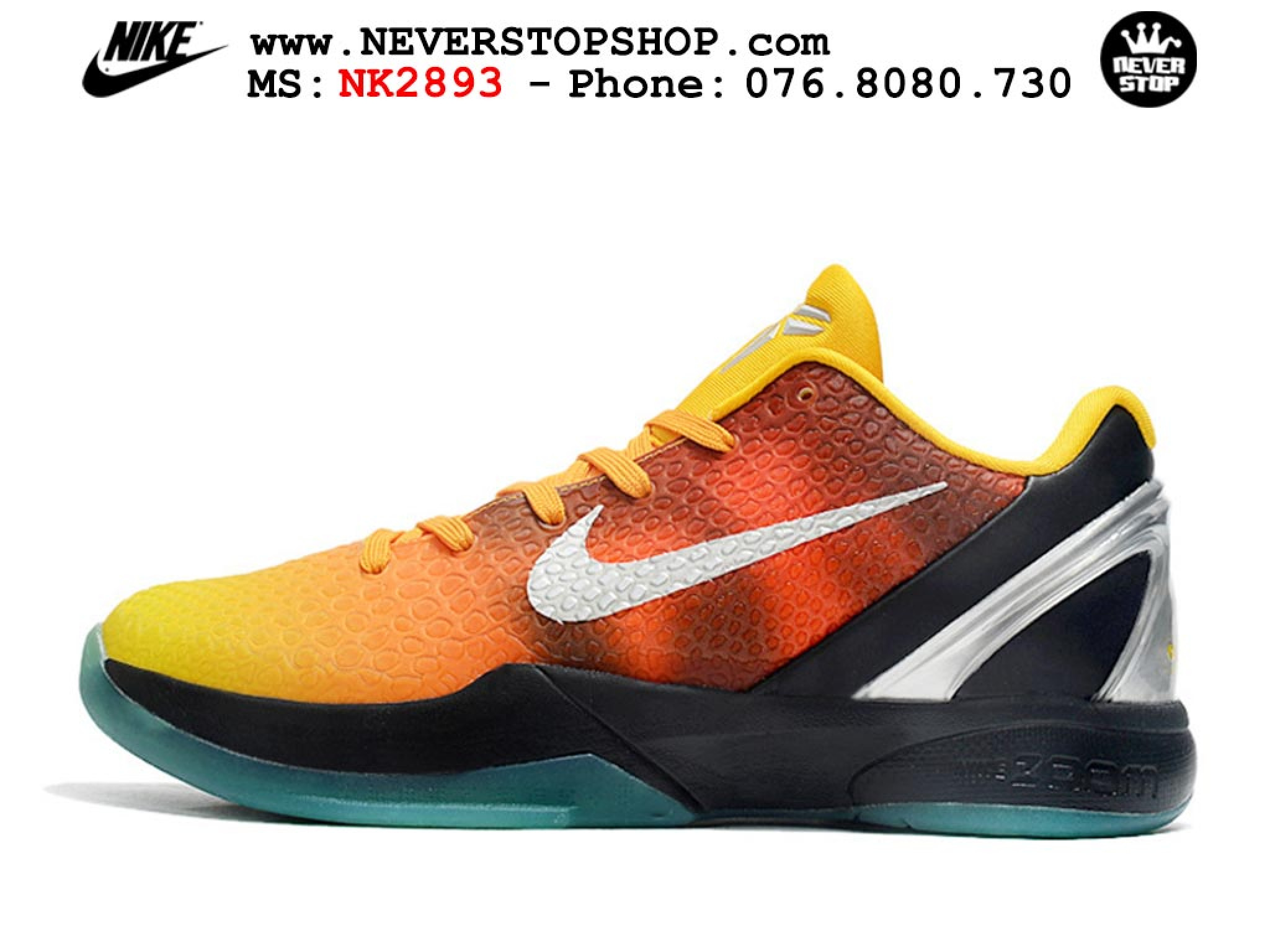 Giày bóng rổ NIKE KOBE 6 ASG ORANGE COUNTY SUNSET nam ...