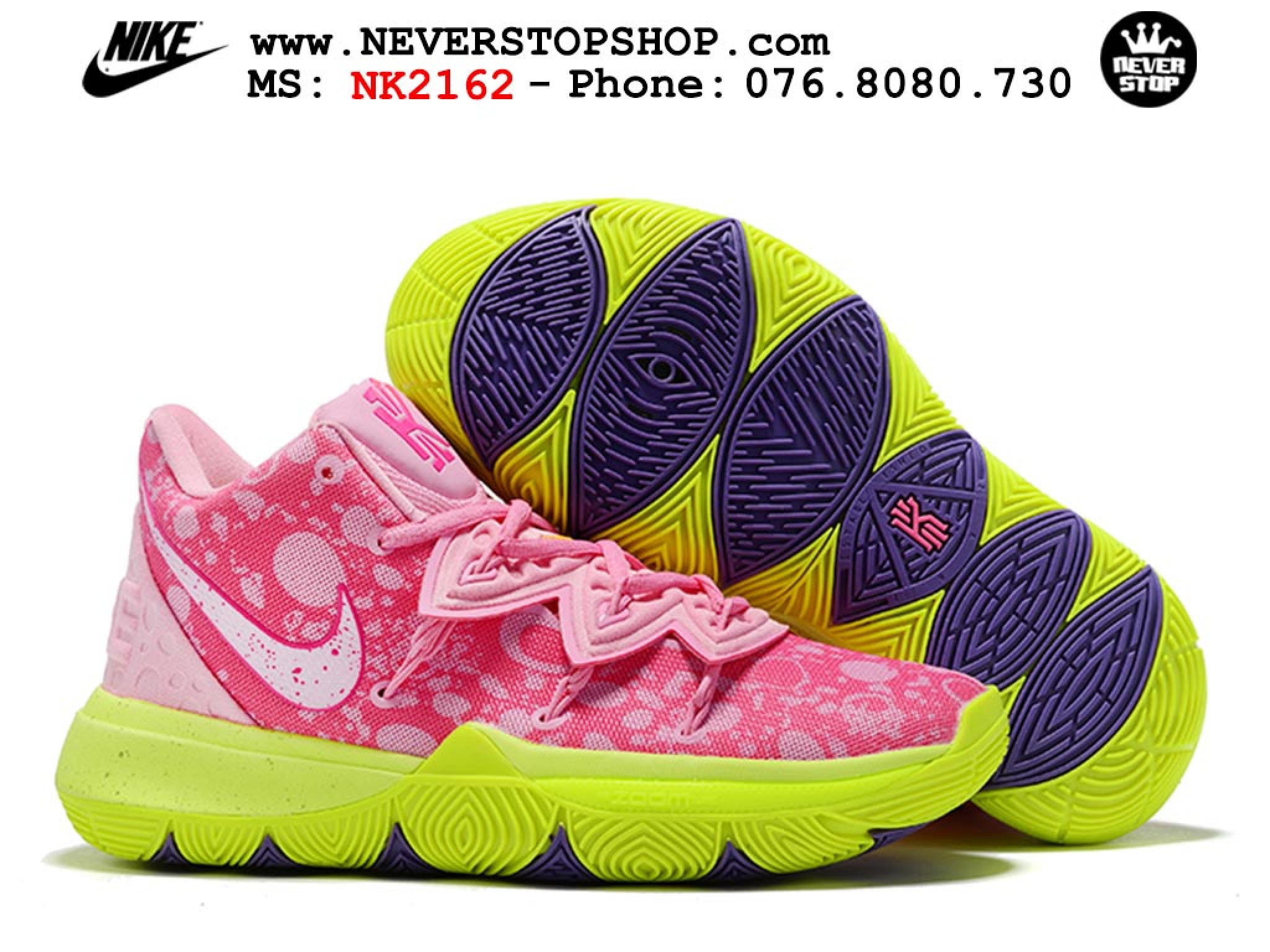 Giày bóng rổ nam NIKE KYRIE 5 PATRICK STAR cổ cao thể ...