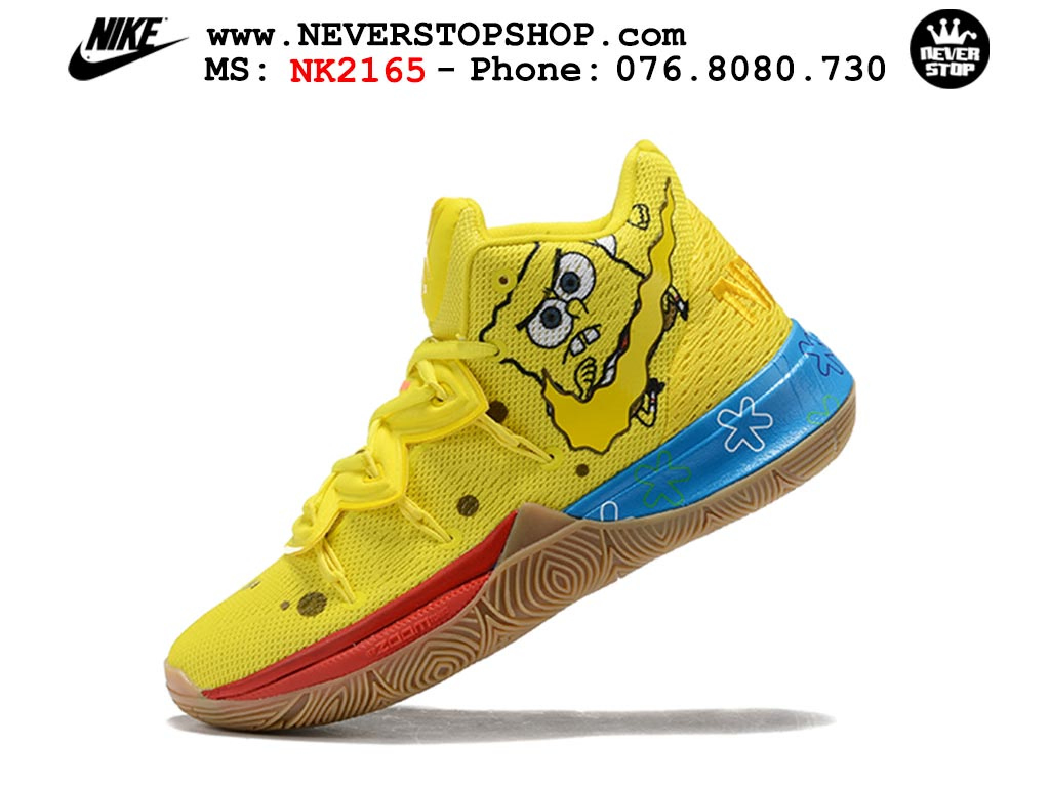 Giày bóng rổ nam NIKE KYRIE 5 SPONGEBOB X PATRICK cổ ...