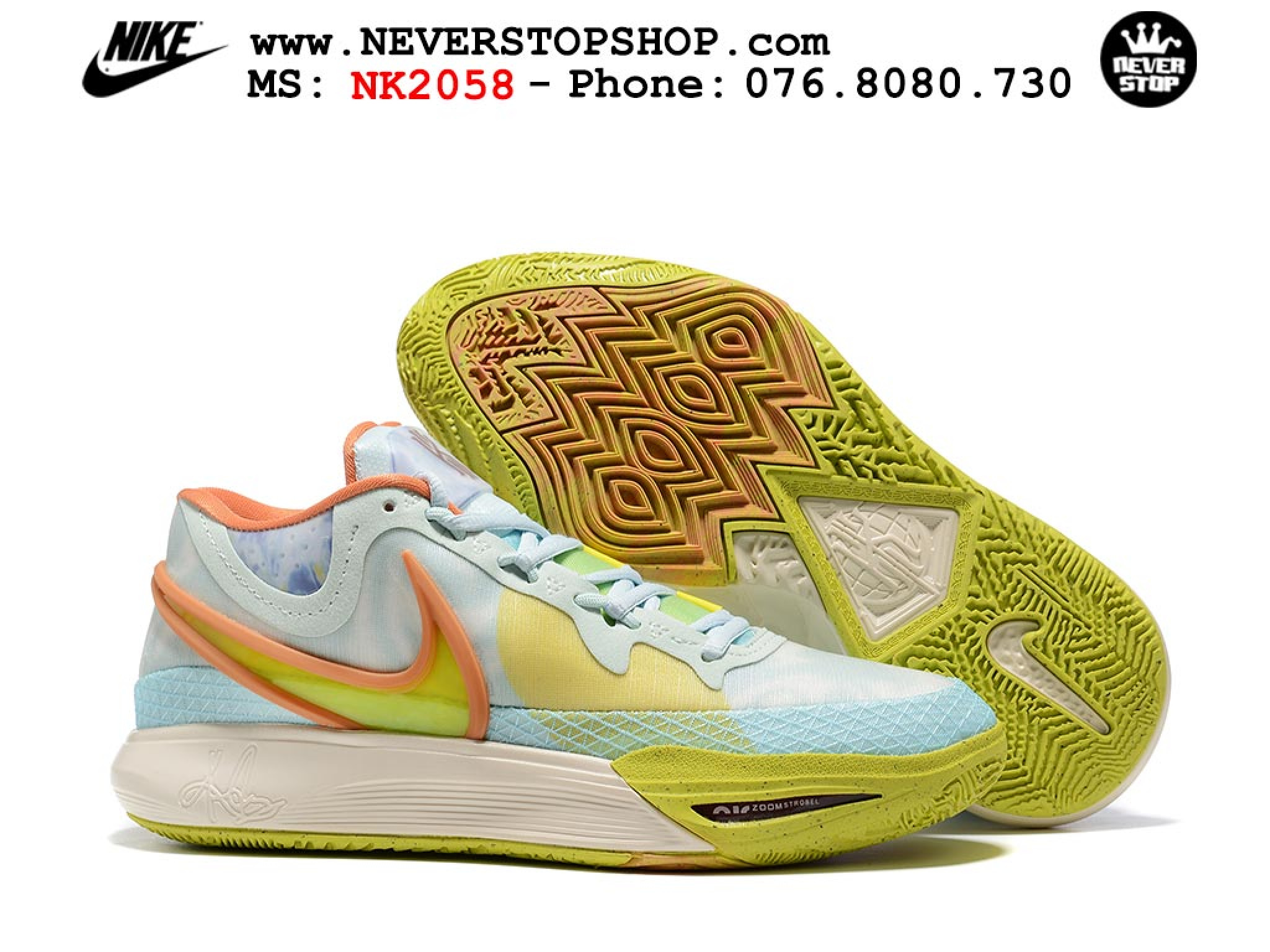 Giày bóng rổ nam cổ cao NIKE KYRIE 9 LEMON YELLOW hàng ...