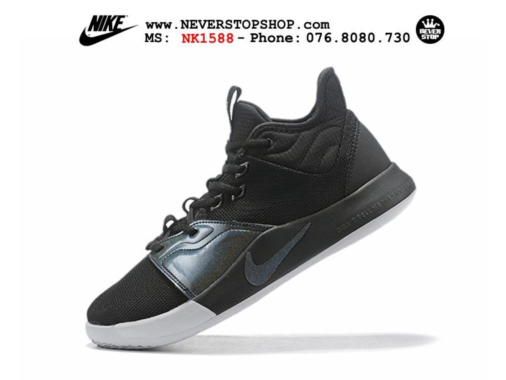 Giày bóng rổ NIKE PG 3.0 IRIDESCENT BLACK hàng đẹp ...