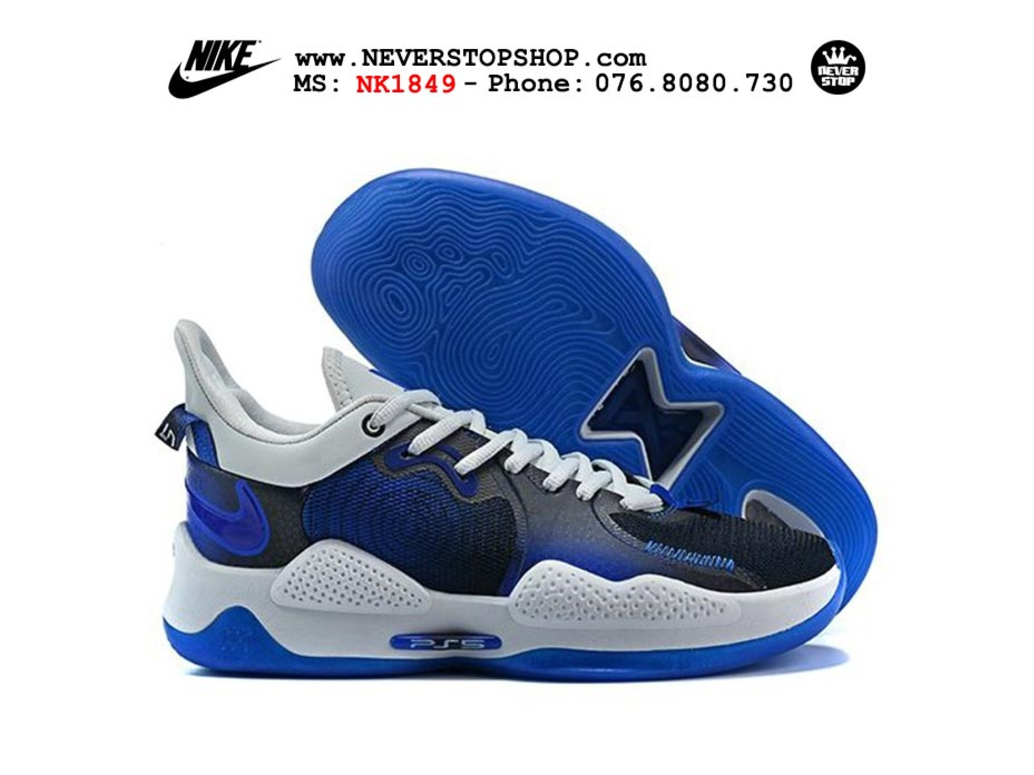 Nike PG 5.0 : Giày bóng rổ NIKE PG 5.0 PLAY STATION BLUE ...