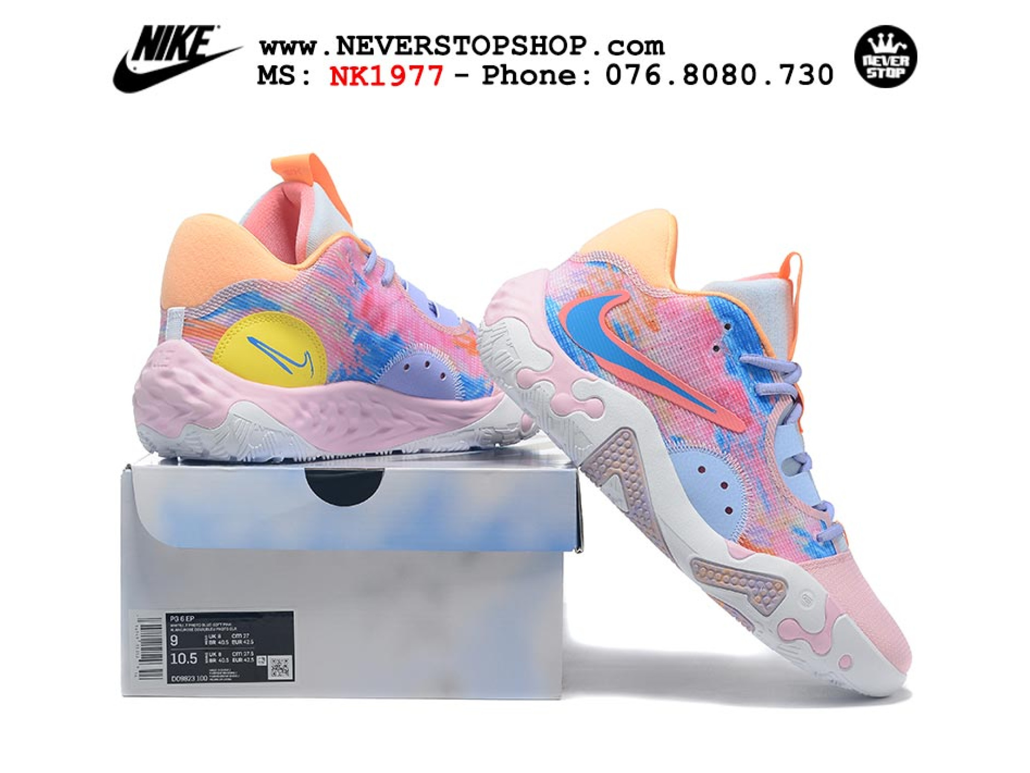Giày bóng rổ cổ thấp NIKE PG 6.0 NATASHA PINK hàng ...