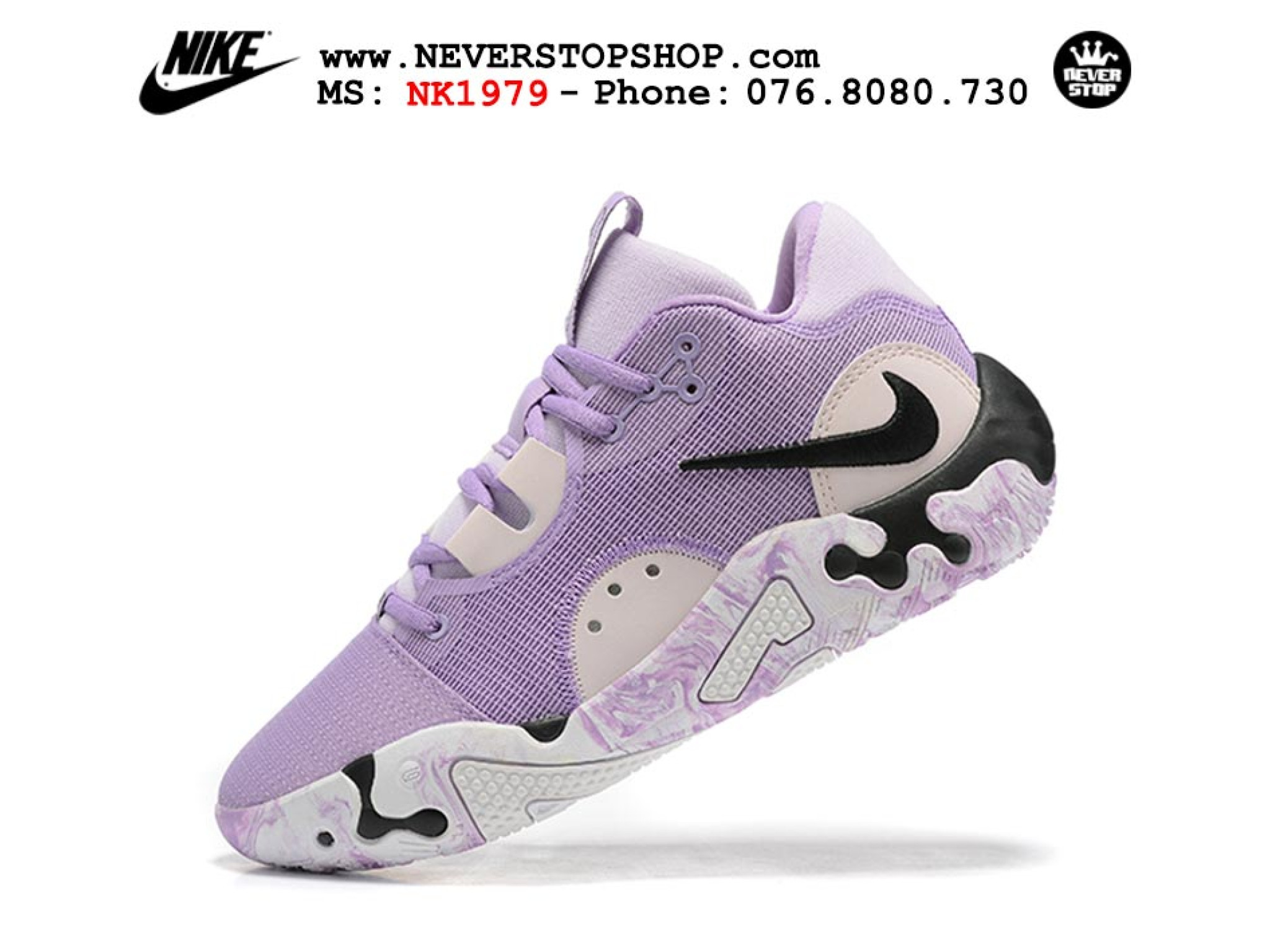 Giày bóng rổ cổ thấp NIKE PG 6.0 VIOLET PURPLE hàng ...