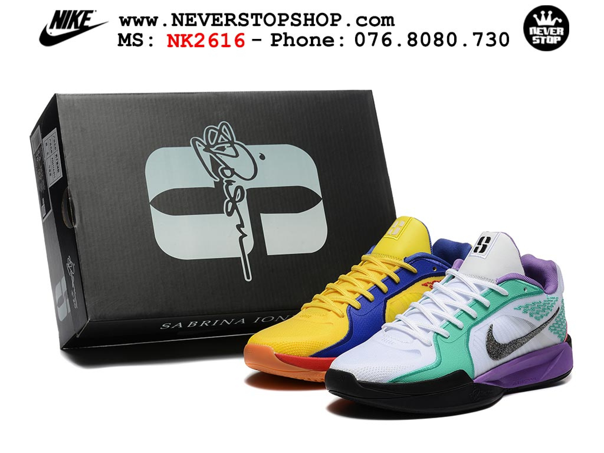 Giày bóng rổ nam NIKE SABRINA 2 TOY STORY MISMATCH chuyên ...