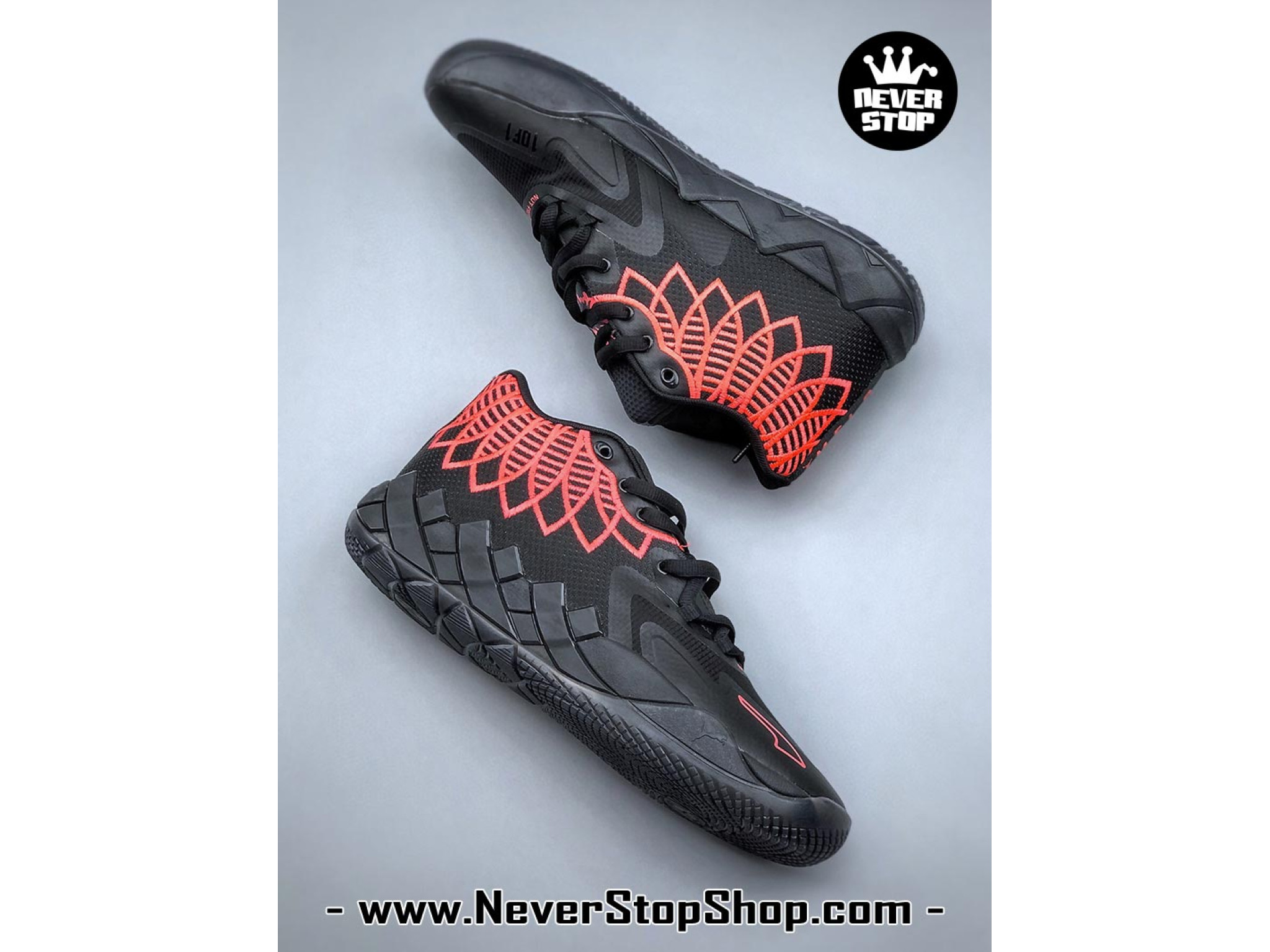 Puma MB 01 : Giày bóng rổ nam PUMA MB 01 BLACK BLAST ...