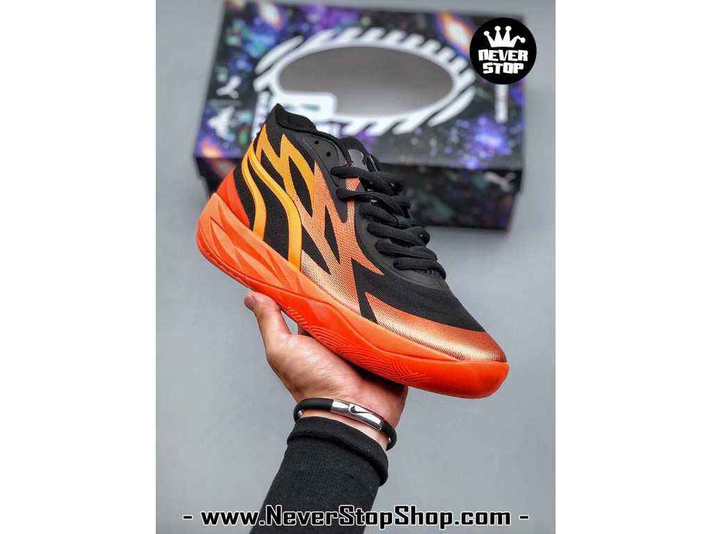 PUMA : Giày bóng rổ nam PUMA MB 02 BLACK ORANGE mẫu ...