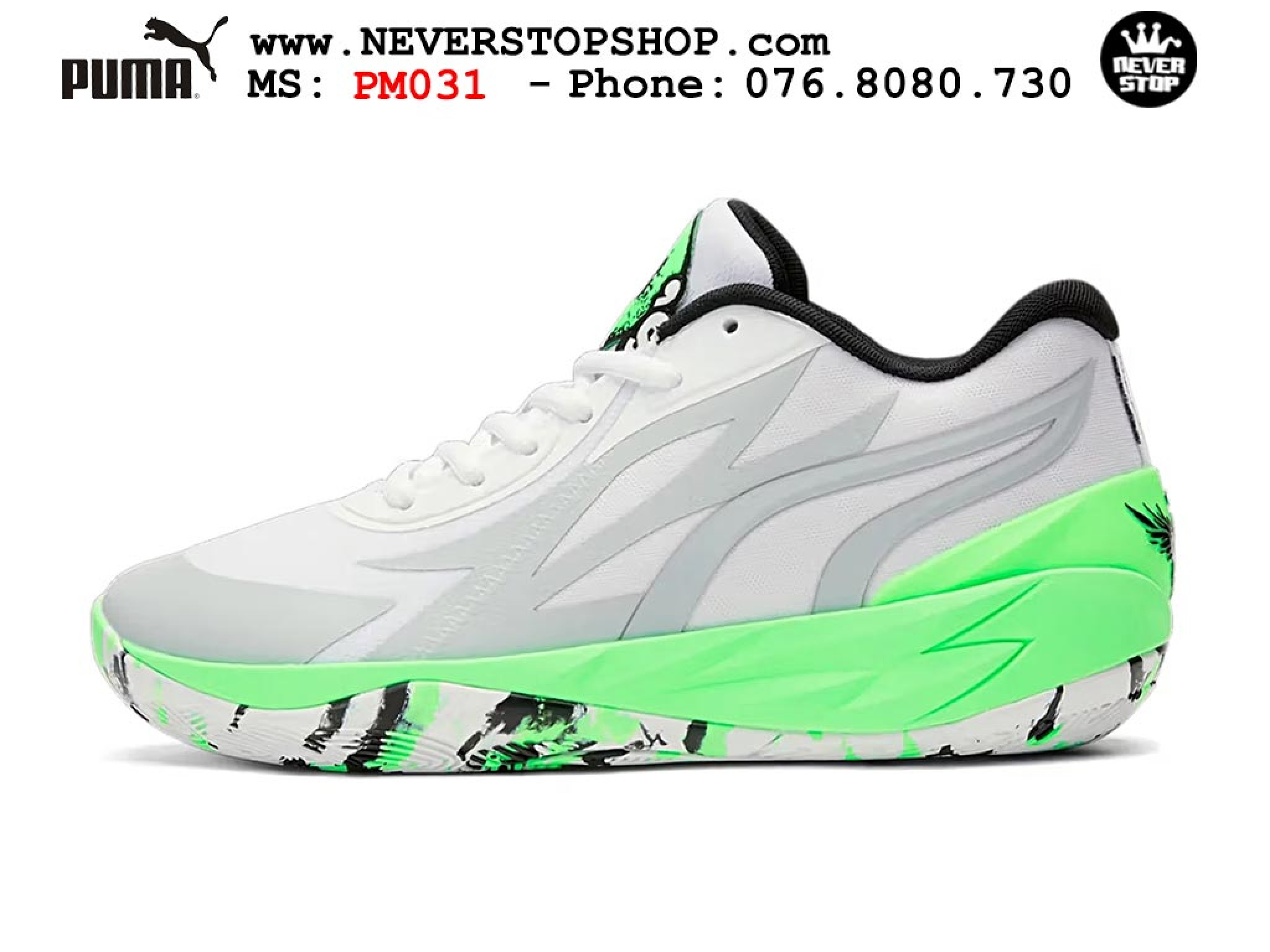 Giày bóng rổ nam PUMA MB 02 LOW CEREAL mẫu mới hàng ...