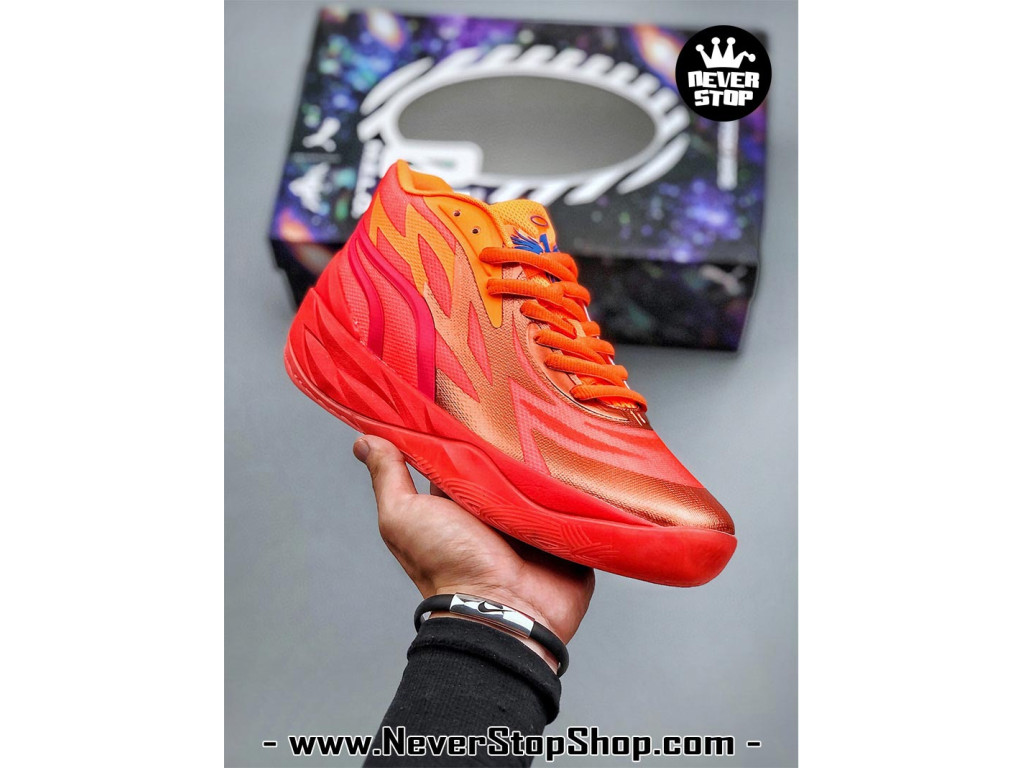 PUMA : Giày bóng rổ nam PUMA MB 02 SUPERNOVA ORANGE mẫu ...