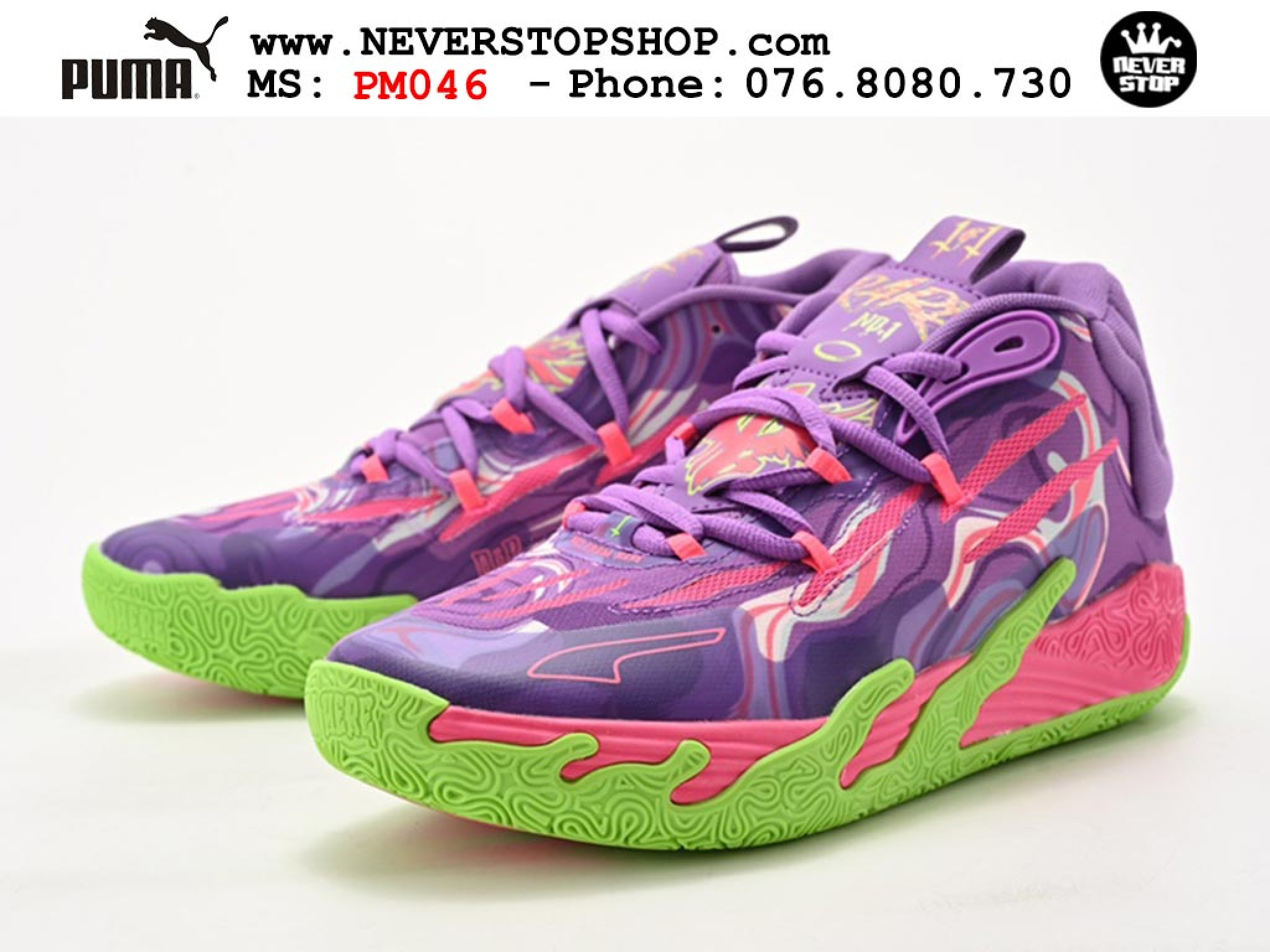 Giày bóng rổ PUMA MB 03 TOXIC JOKER chuyên thể thao ...