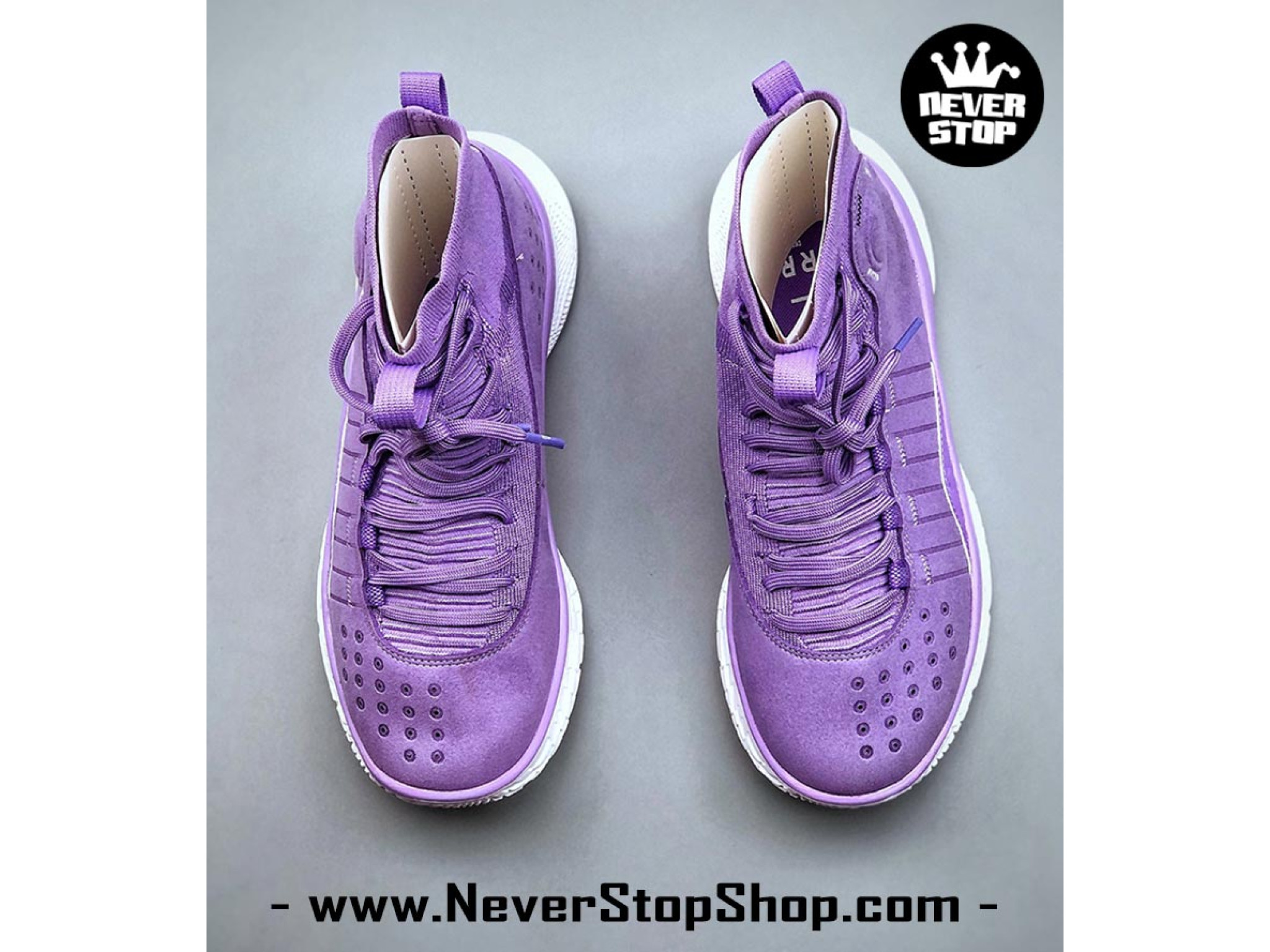 Giày bóng rổ UNDER ARMOUR CURRY 4 FLOTRO PURPLE WHITE ...
