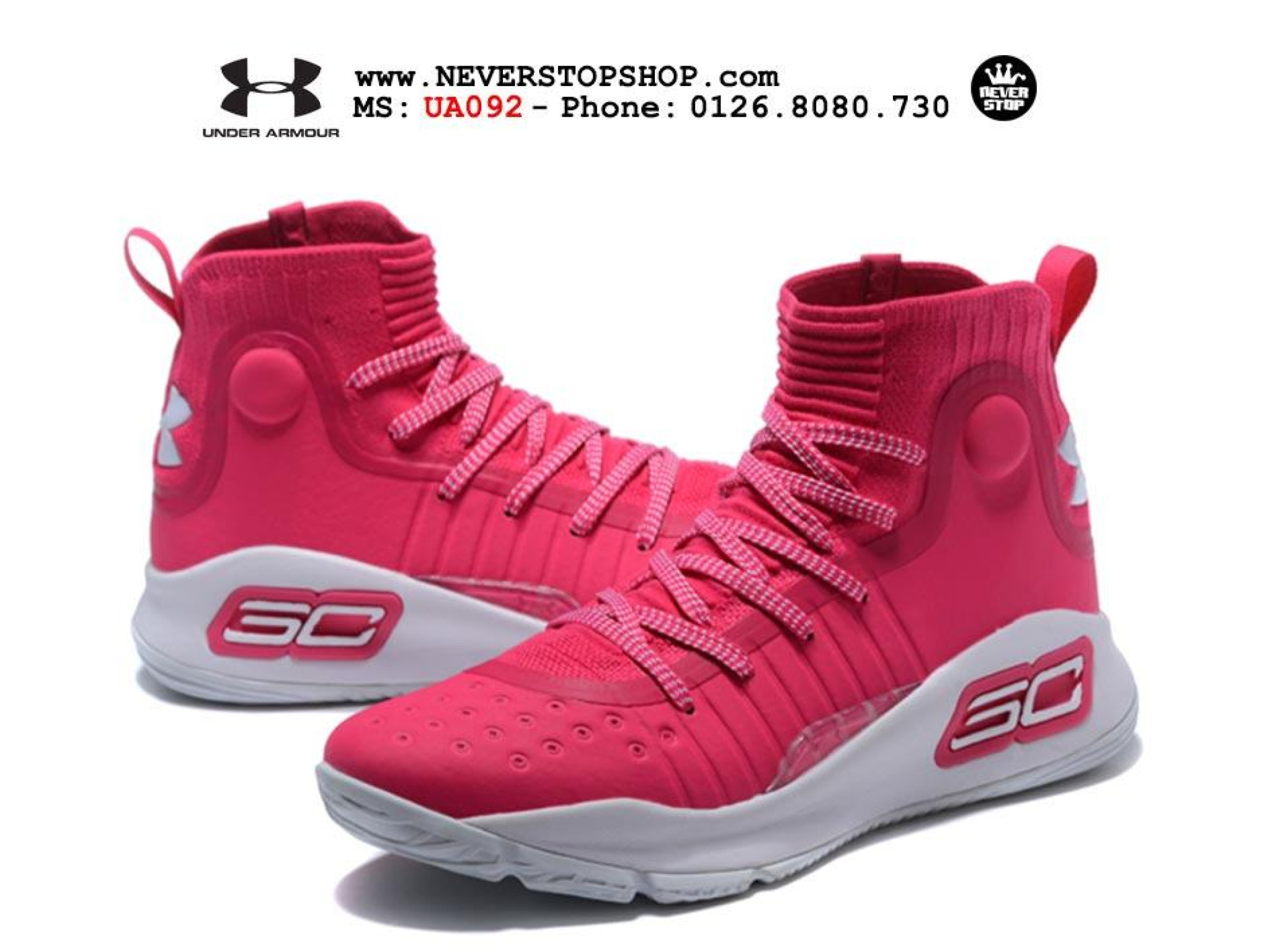 Giày bóng rổ UNDER ARMOUR CURRY 4 PINK hàng đẹp chuẩn ...
