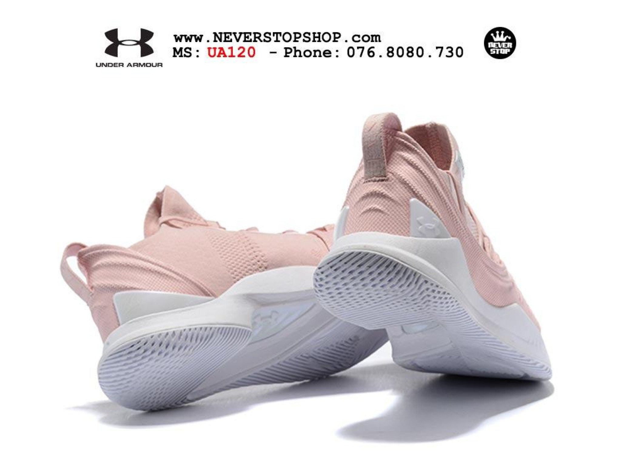 Giày (Order) : Giày UNDER ARMOUR CURRY 5.0 PINK WHITE chuyên ...