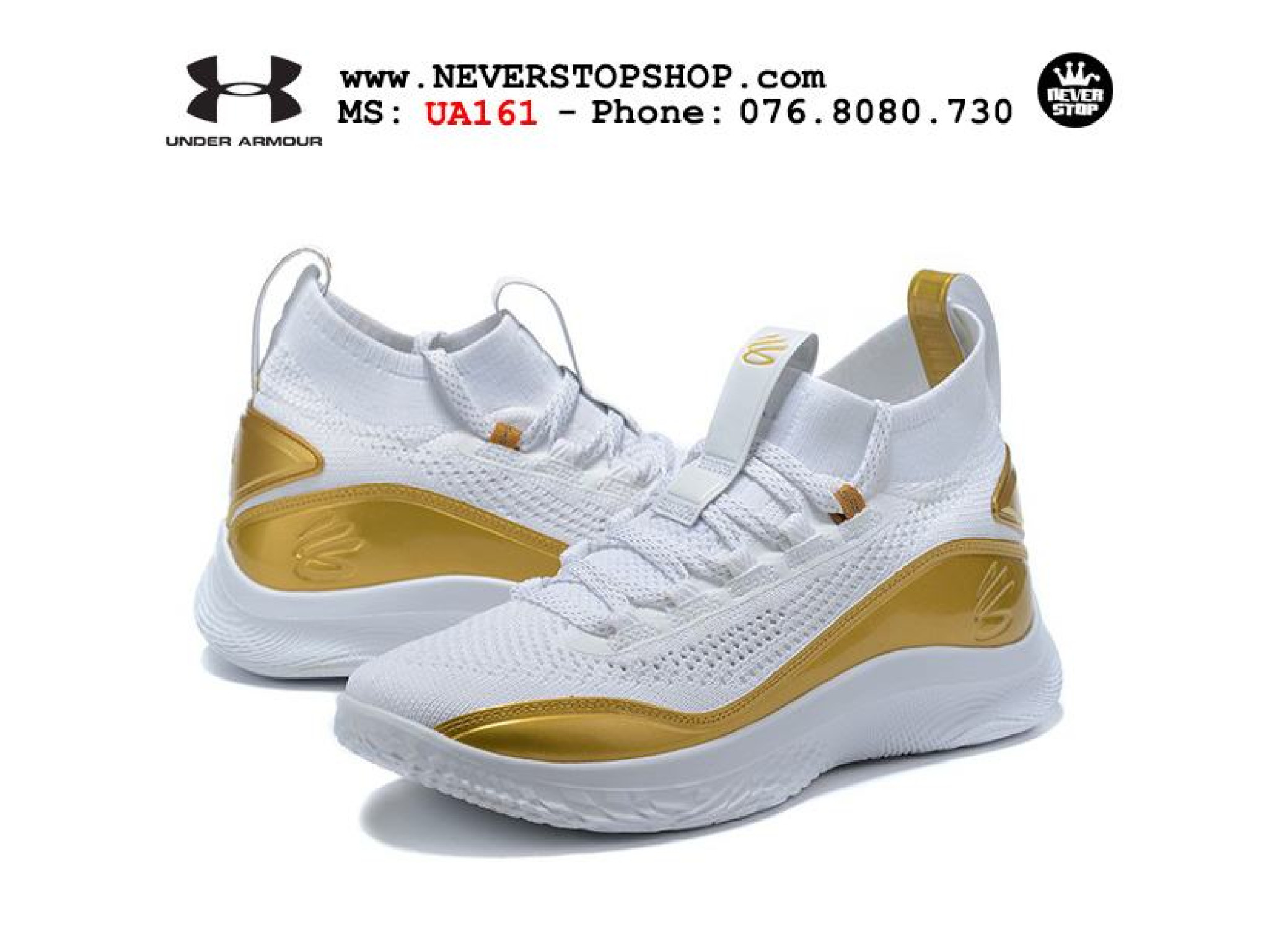 Giày bóng rổ UNDER ARMOUR CURRY 8 GOLD BLOODED bền ...