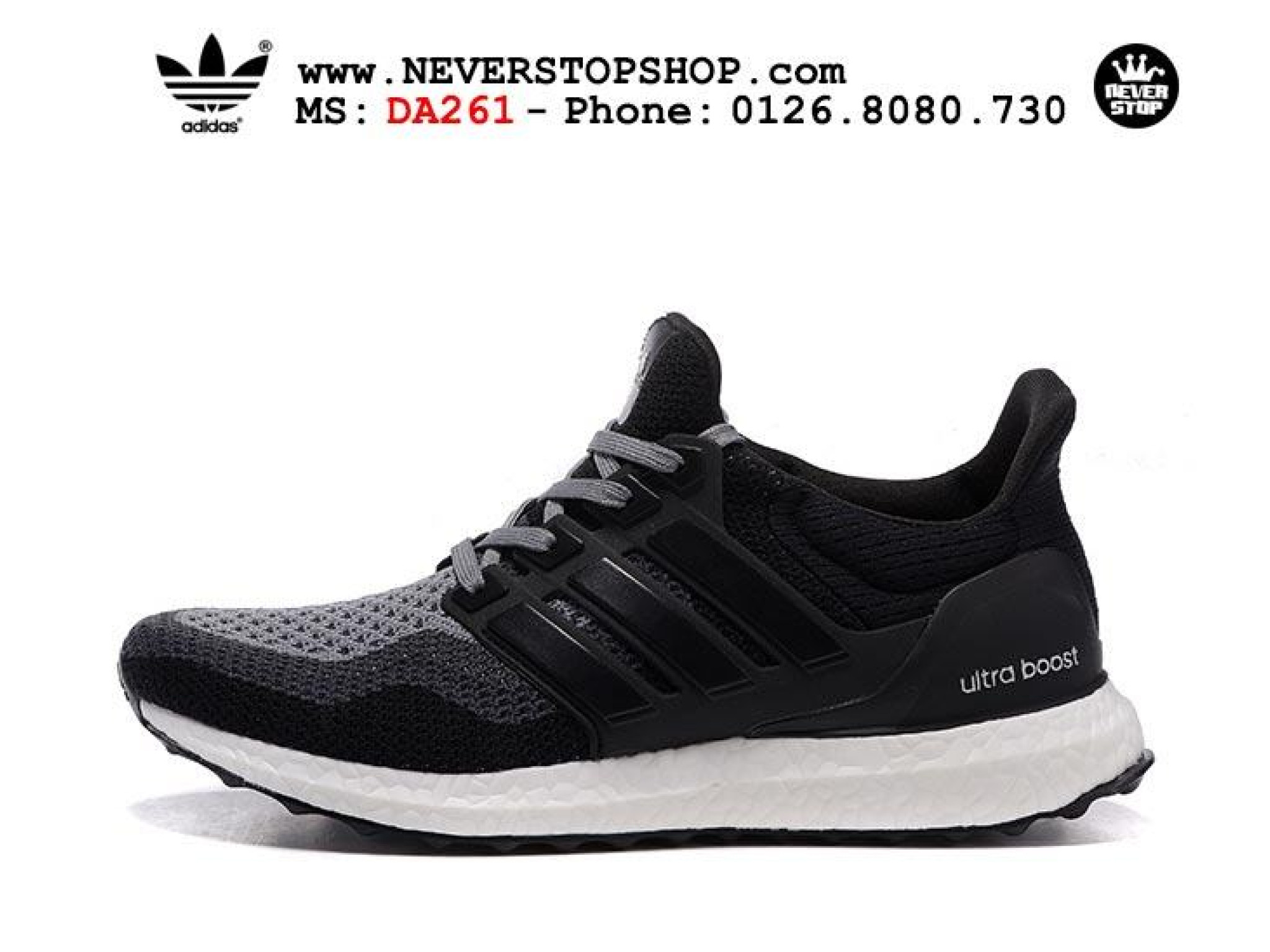 Giày thể thao ADIDAS ULTRA BOOST Black Grey chuyên chạy ...