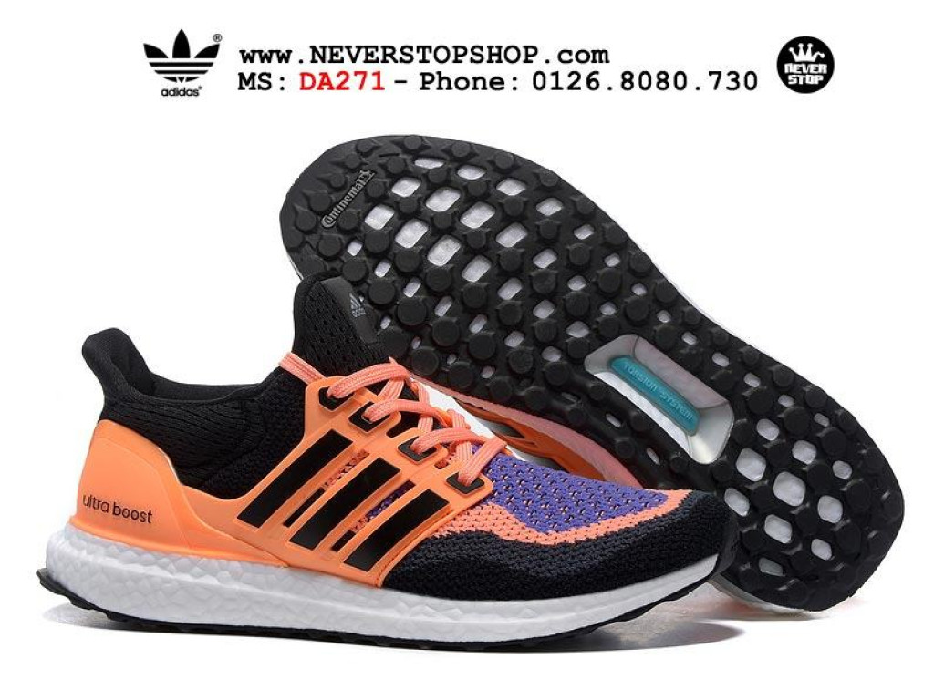 Giày thể thao ADIDAS ULTRA BOOST Orange Black Purple chuyên ...