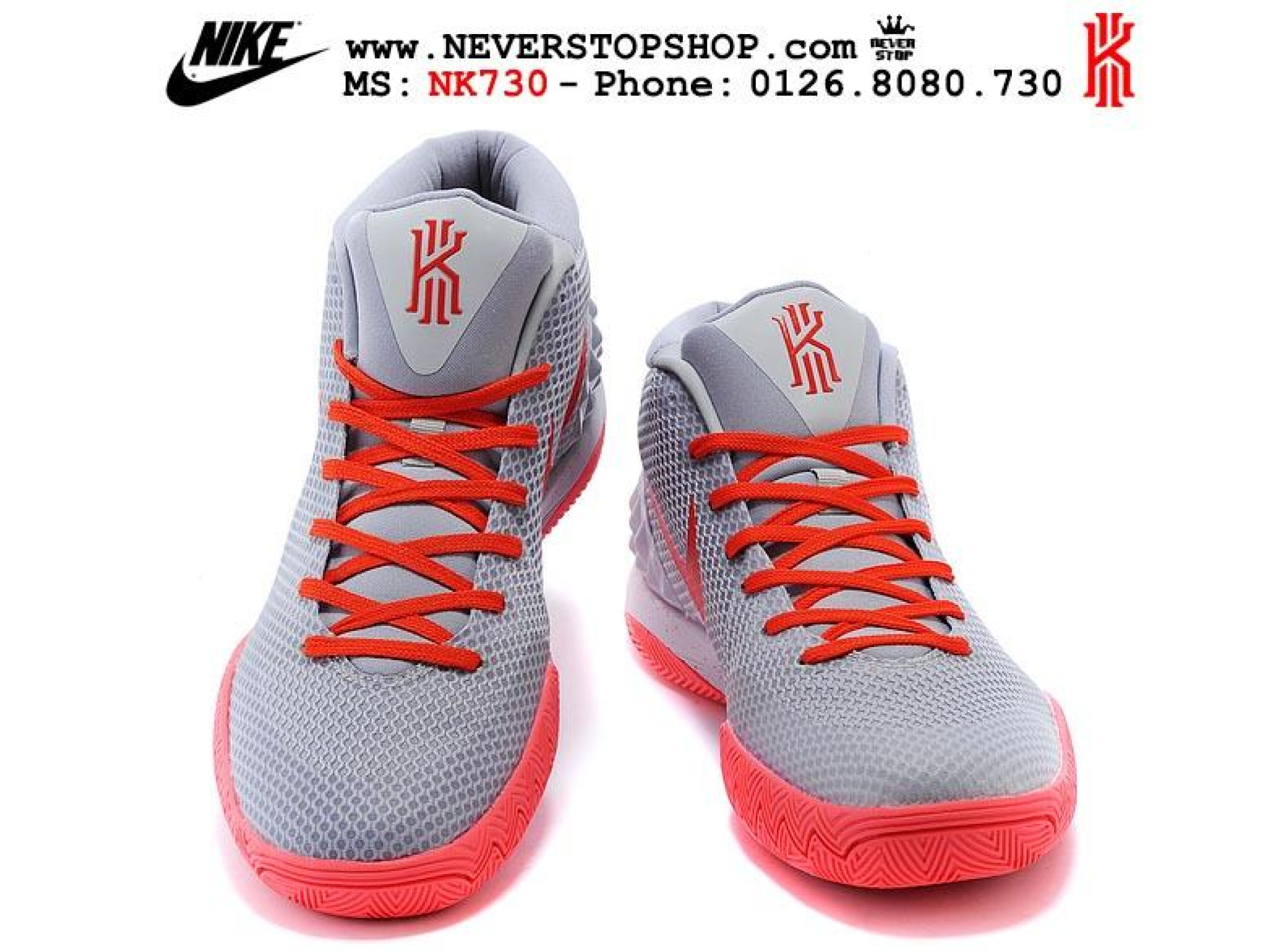 Giày bóng rổ NIKE KYRIE 1 Grey Pink chuyên đấu giải,