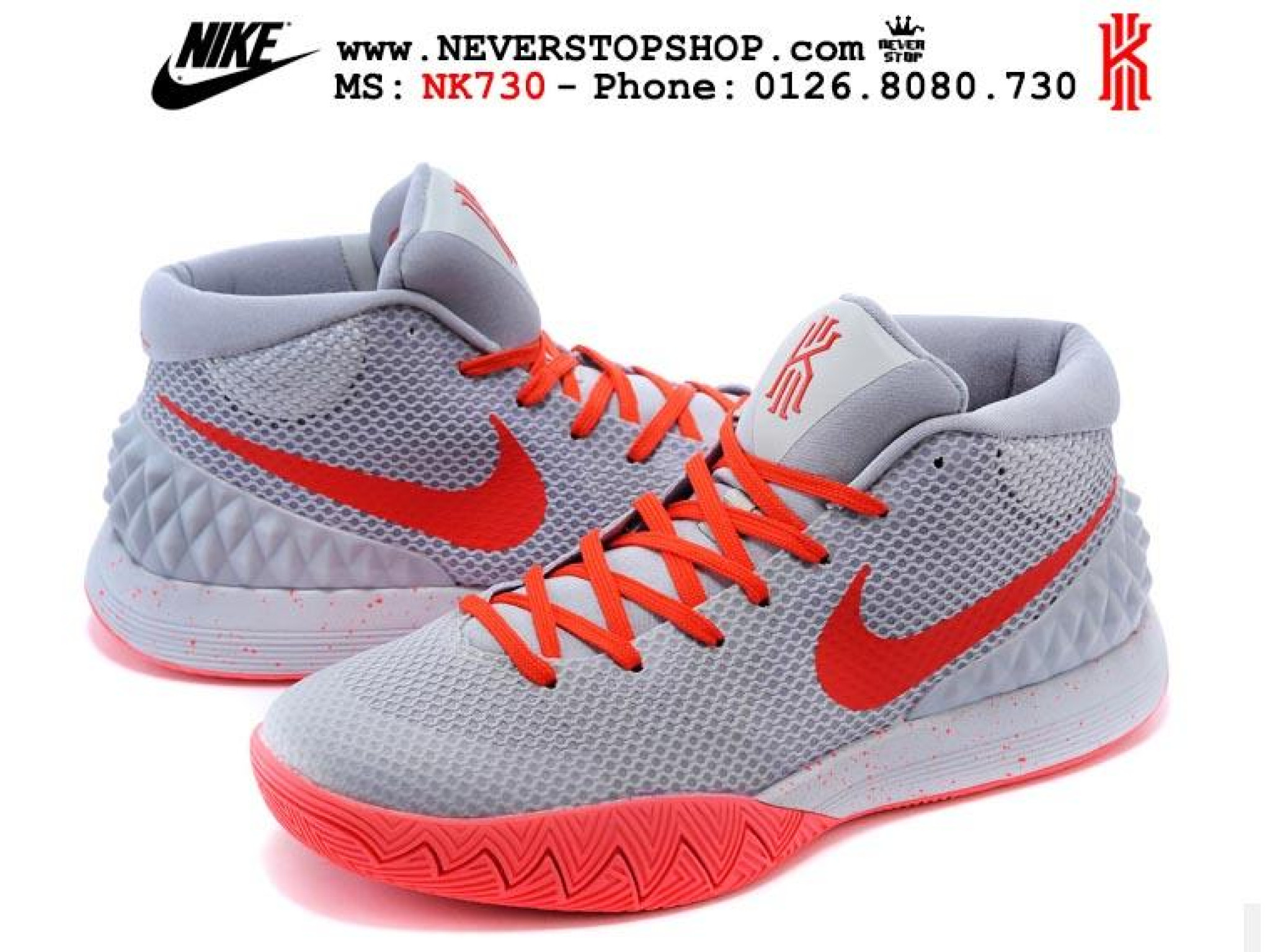 Giày bóng rổ NIKE KYRIE 1 Grey Pink chuyên đấu giải,